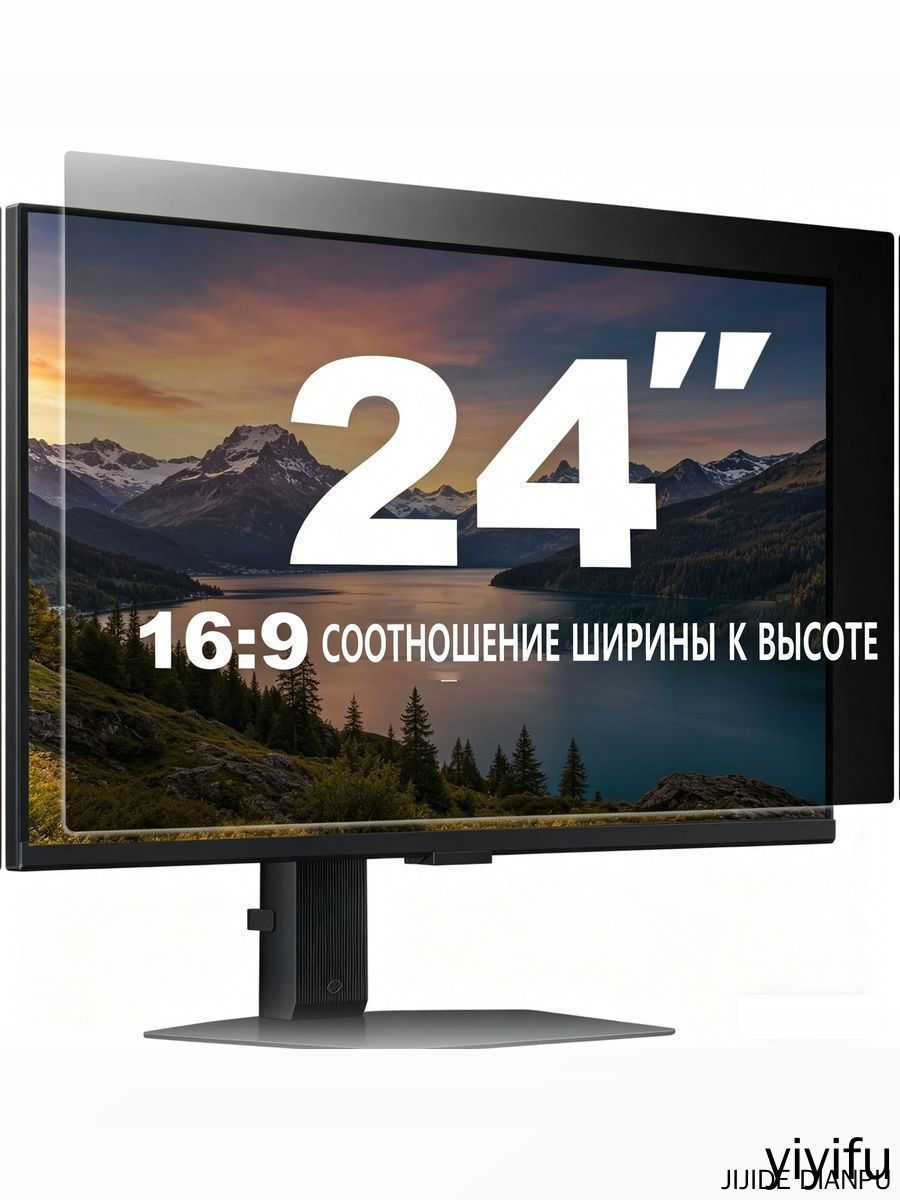 Защитная пленка с защелками для 24-дюймового монитора, обеспечивающая конфиденциальность и защиту от посторонних взглядов, съемная, с защитой от синего света и бликов (не подходит для iMac)