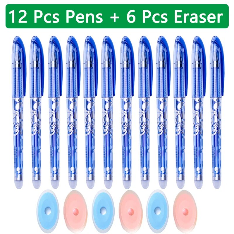 Гелевые ручки Kawaii 100 шт Синий, 12 Blue Pen A
