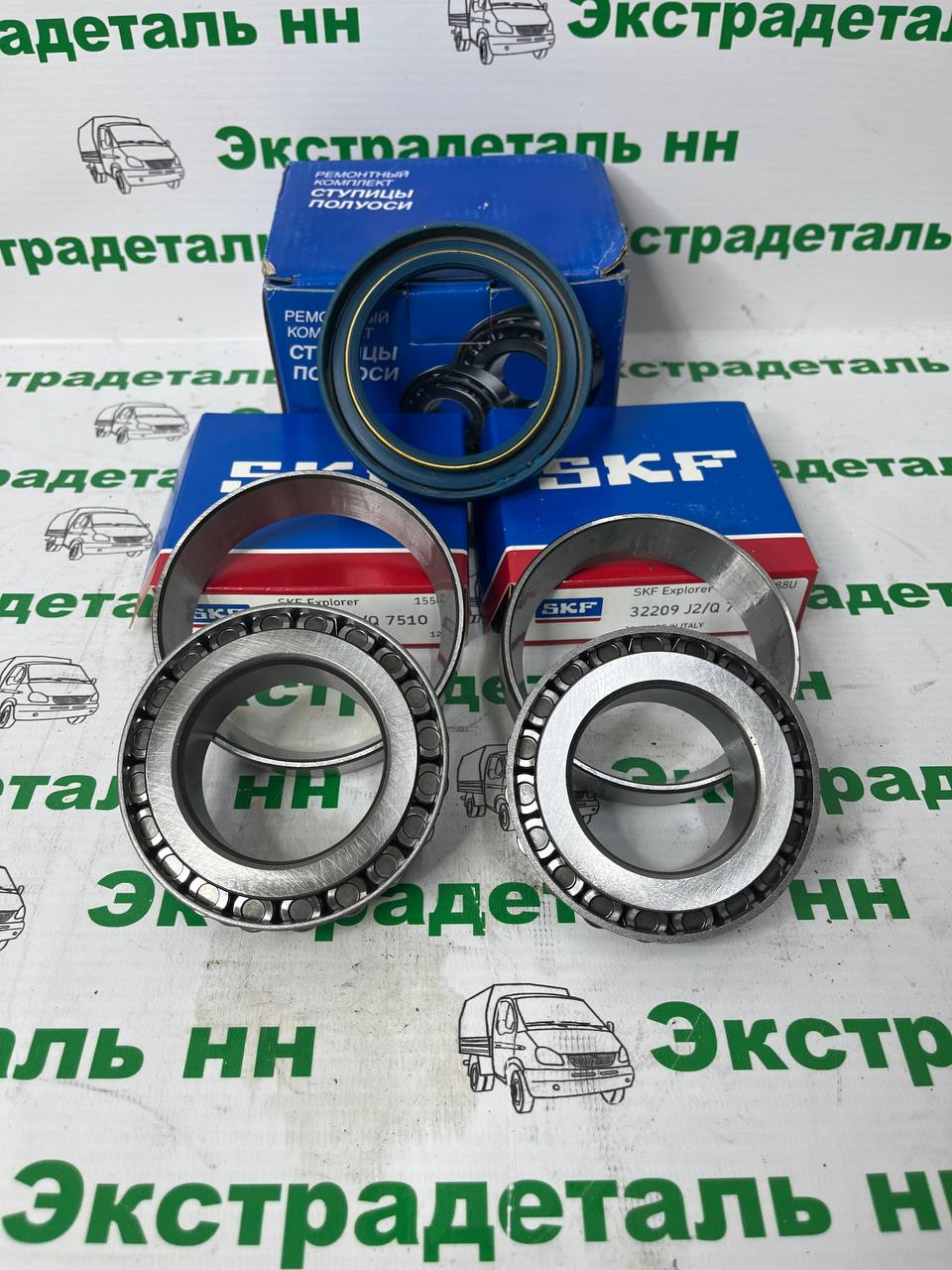 Ремкомплект ступицы задней для Газели-3302, Газели-Бизн, Соболя-2217 Подшипники "SKF"