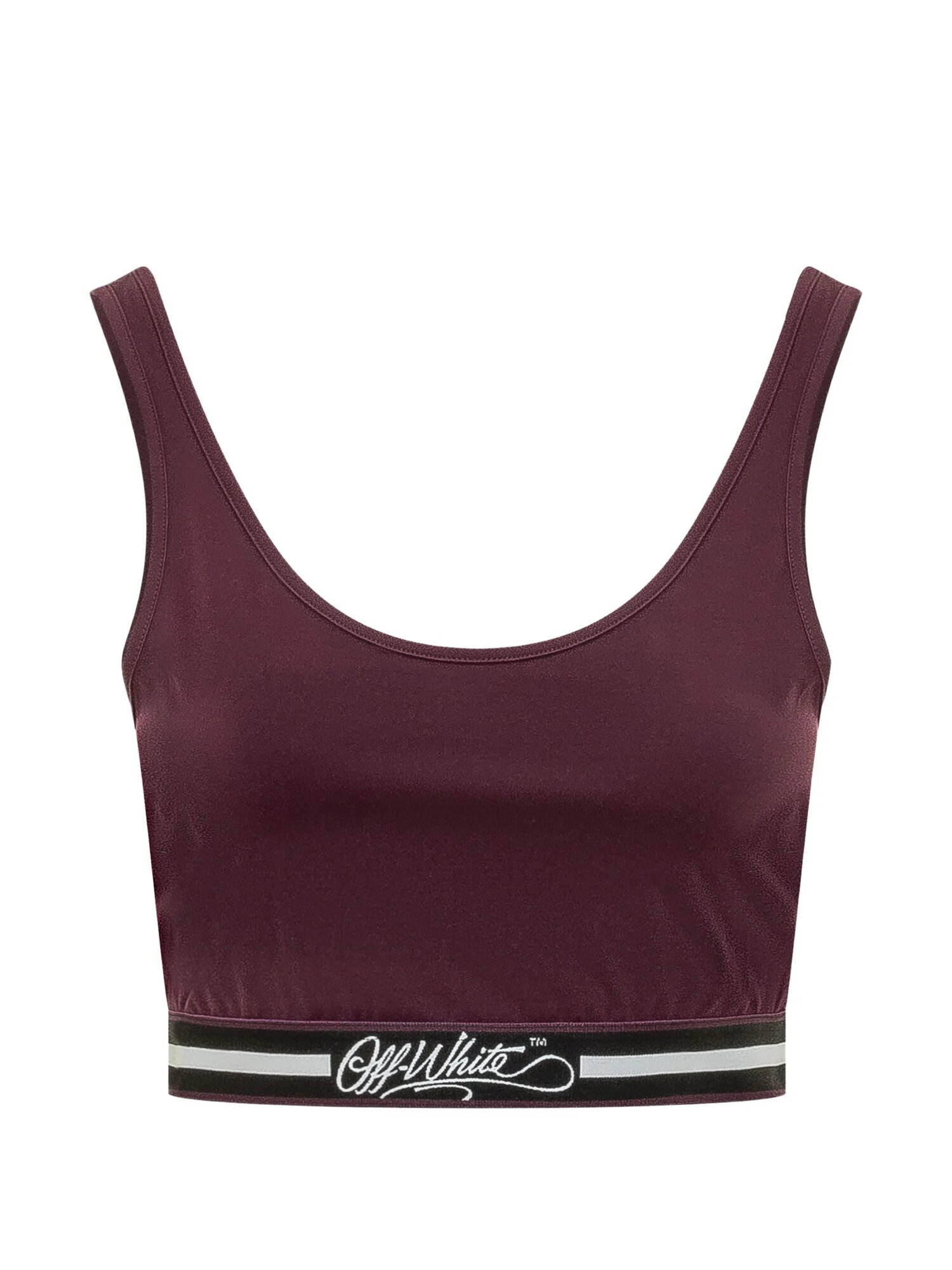 Топ Off-White Logo-underband cropped top