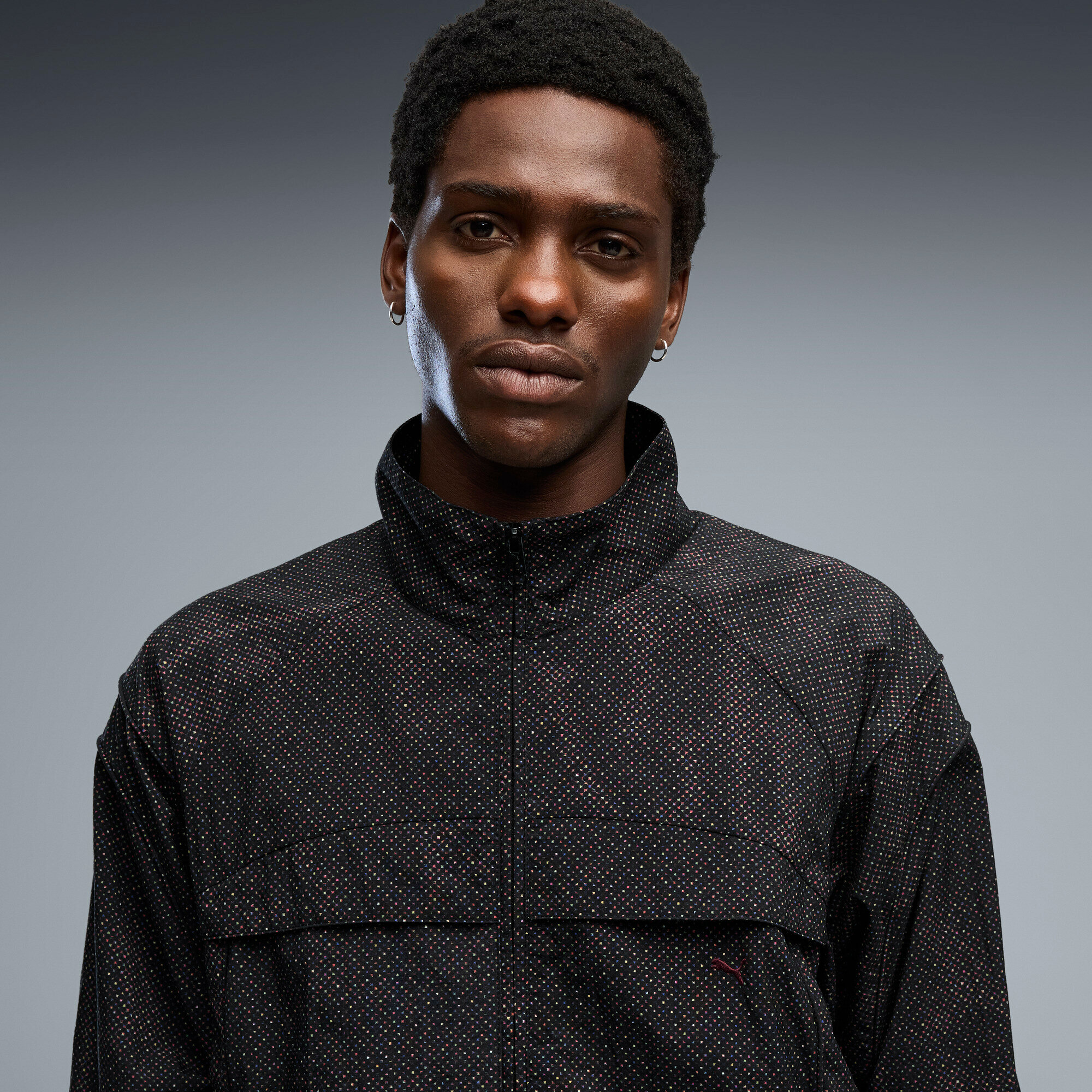 Олимпийка PUMA CLRT AOP Track Jacket, размер M, , коричневый — фото 1