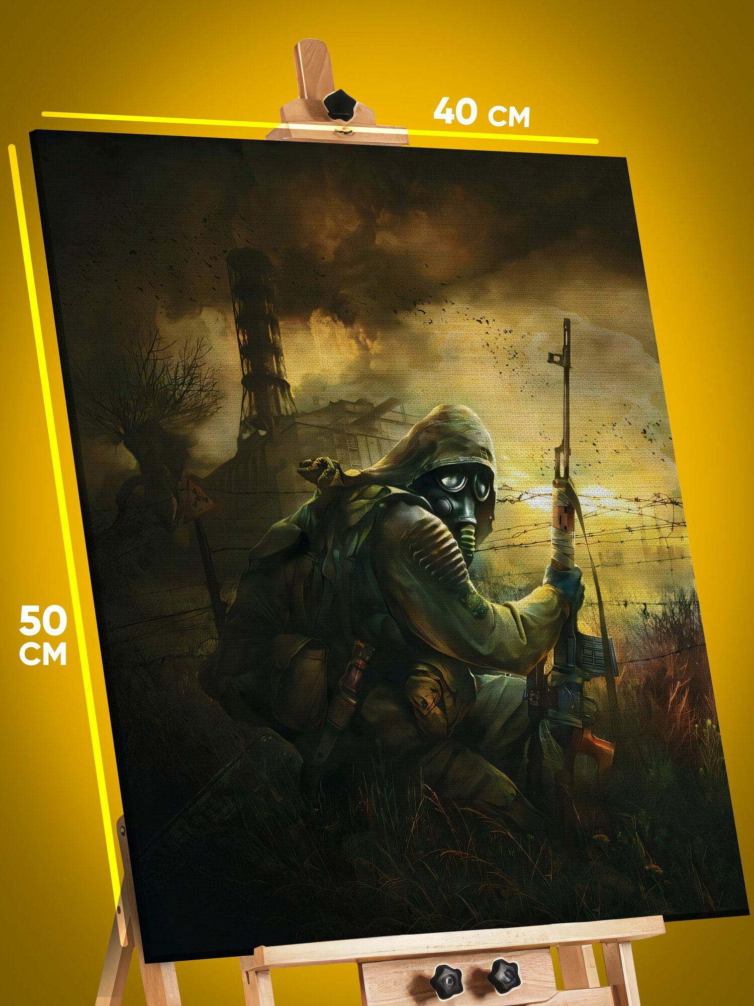 Картина на стену STALKER игра 40x50