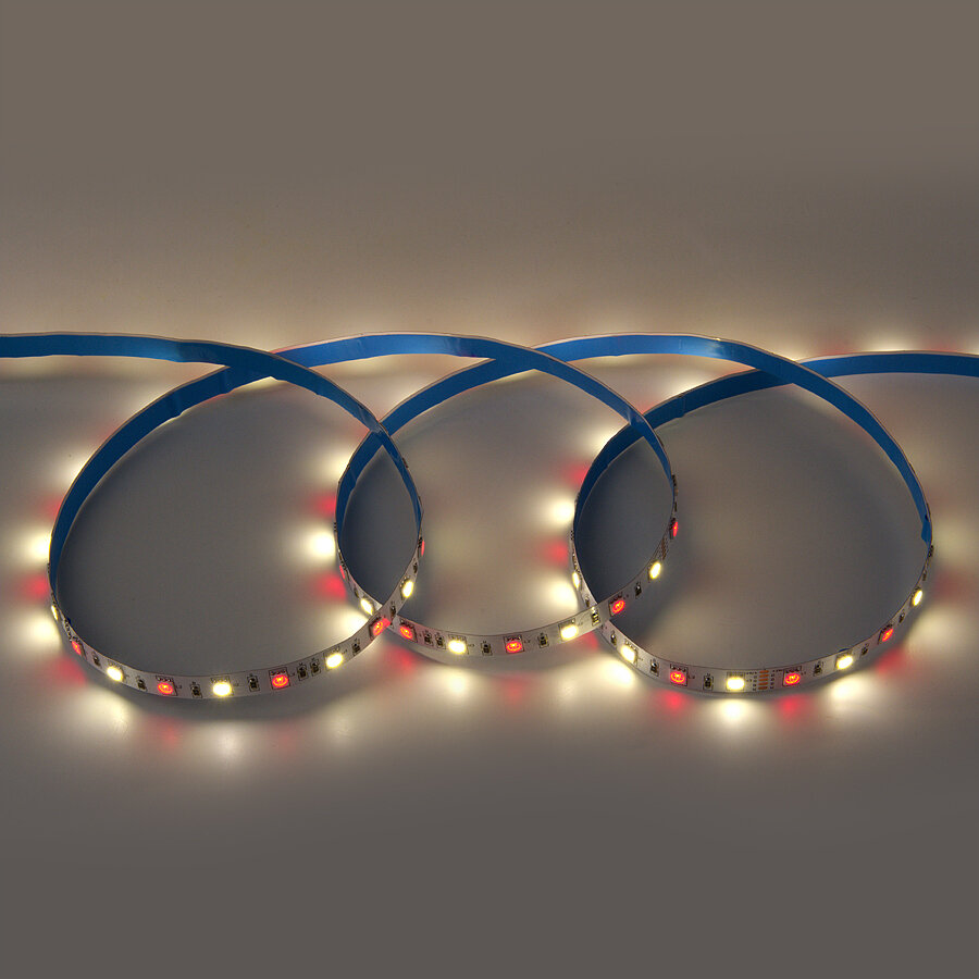 General Lighting Systems Лента светодиодная GLS-Standard GLS-5050-60-14.4-24-IP20-RGB+4, 5 метров, 14,4Вт/м, 24В, 19мм, 60 диодов/м, 12 Лм/чип, IP20, красный, зеленый, синий + 4500K нейтральный белый свет, 503823