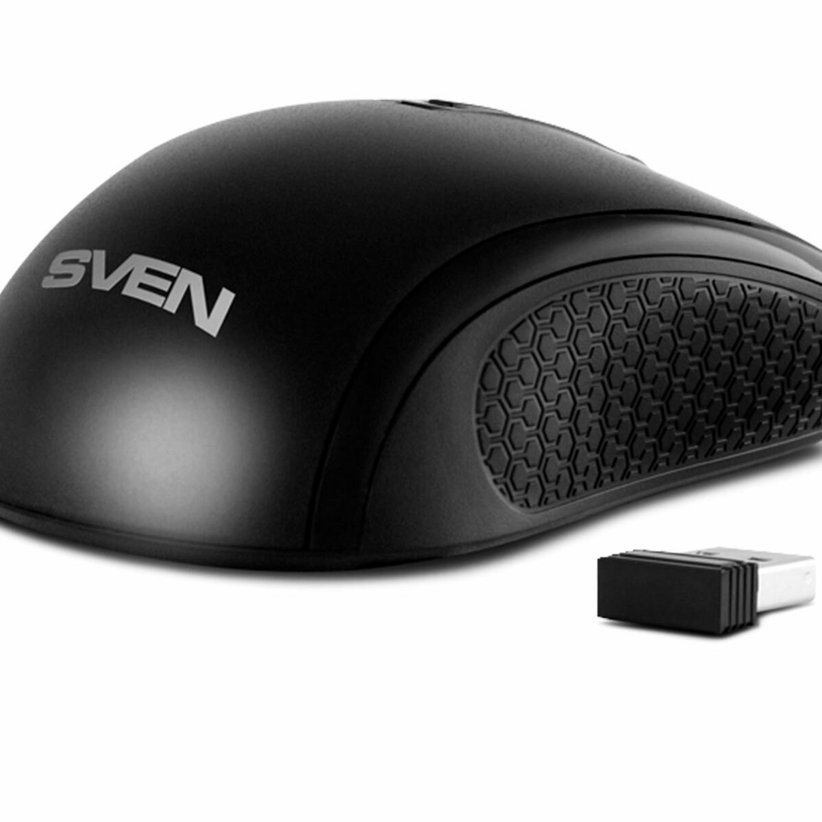 Мышь оптическая беспроводная SVEN RX-220W, 3 кнопки + 1 колесо-кнопка, чёрная (SV-016227)