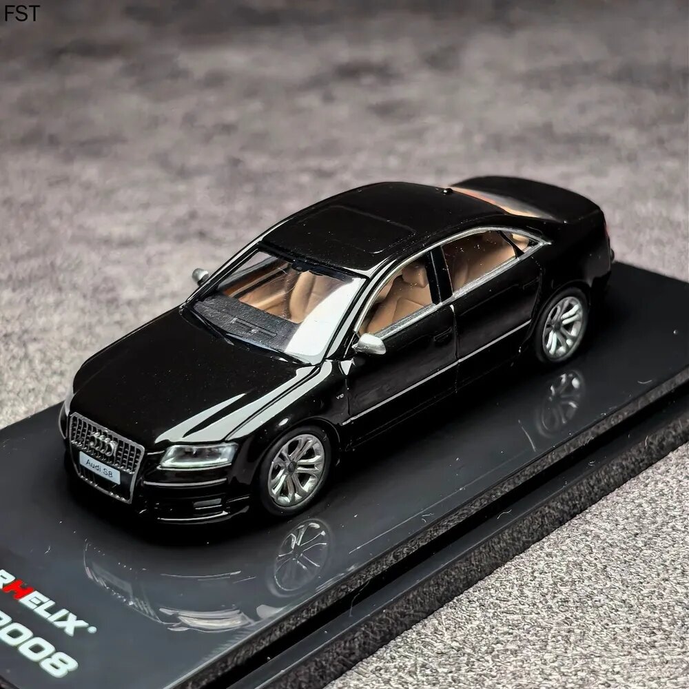 Миниатюрная модель автомобиля из литого металла Ауди S8 2008 модель автомобиля Игрушки 1:64 Audi S8 2008