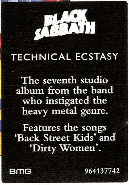 Музыка CD Black Sabbath - Technical Ecstasy — фото 1