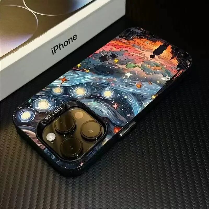 Чехол для iPhone 17e, 17 Pro Max, Air 17, 16e, 15, 14, 13, 12, 11, 8, iPhone17 Про Макс, Black-FGXK