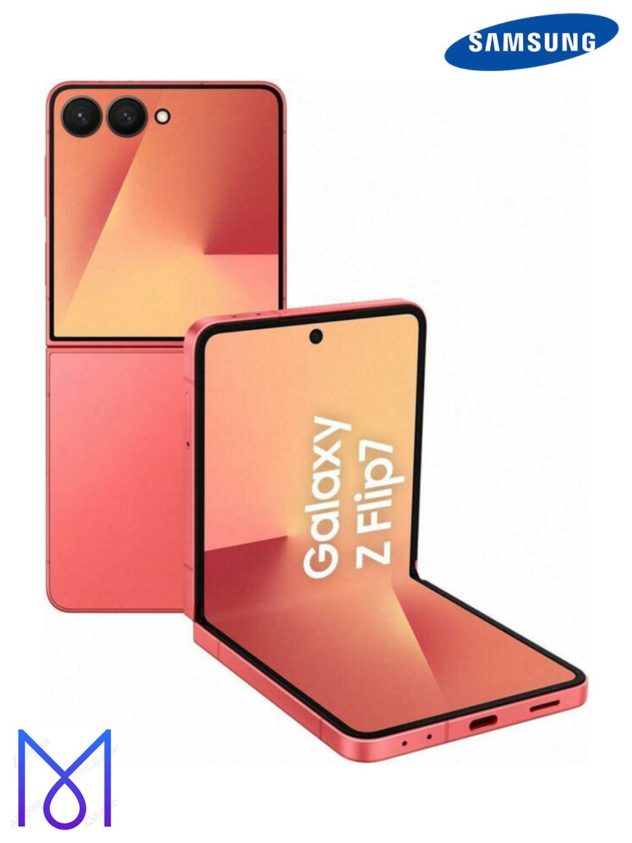 Samsung Смартфон Galaxy Z Flip7, Nano-SIM+eSIM, 6.9", 4300mAh Global 12/512 ГБ, Nano-SIM, eSIM