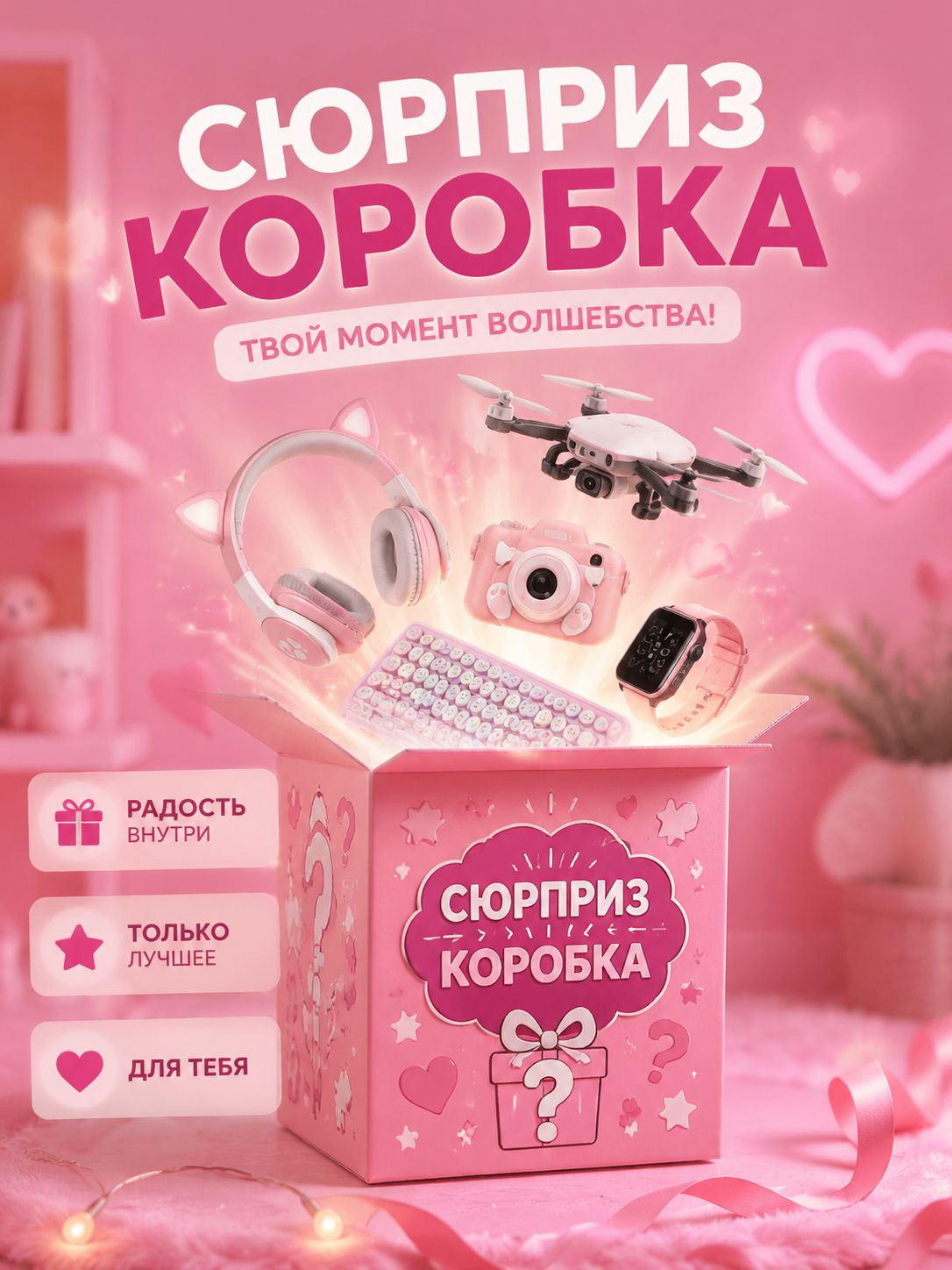 Сюрприз-бокс белый Сюрприз-бокс