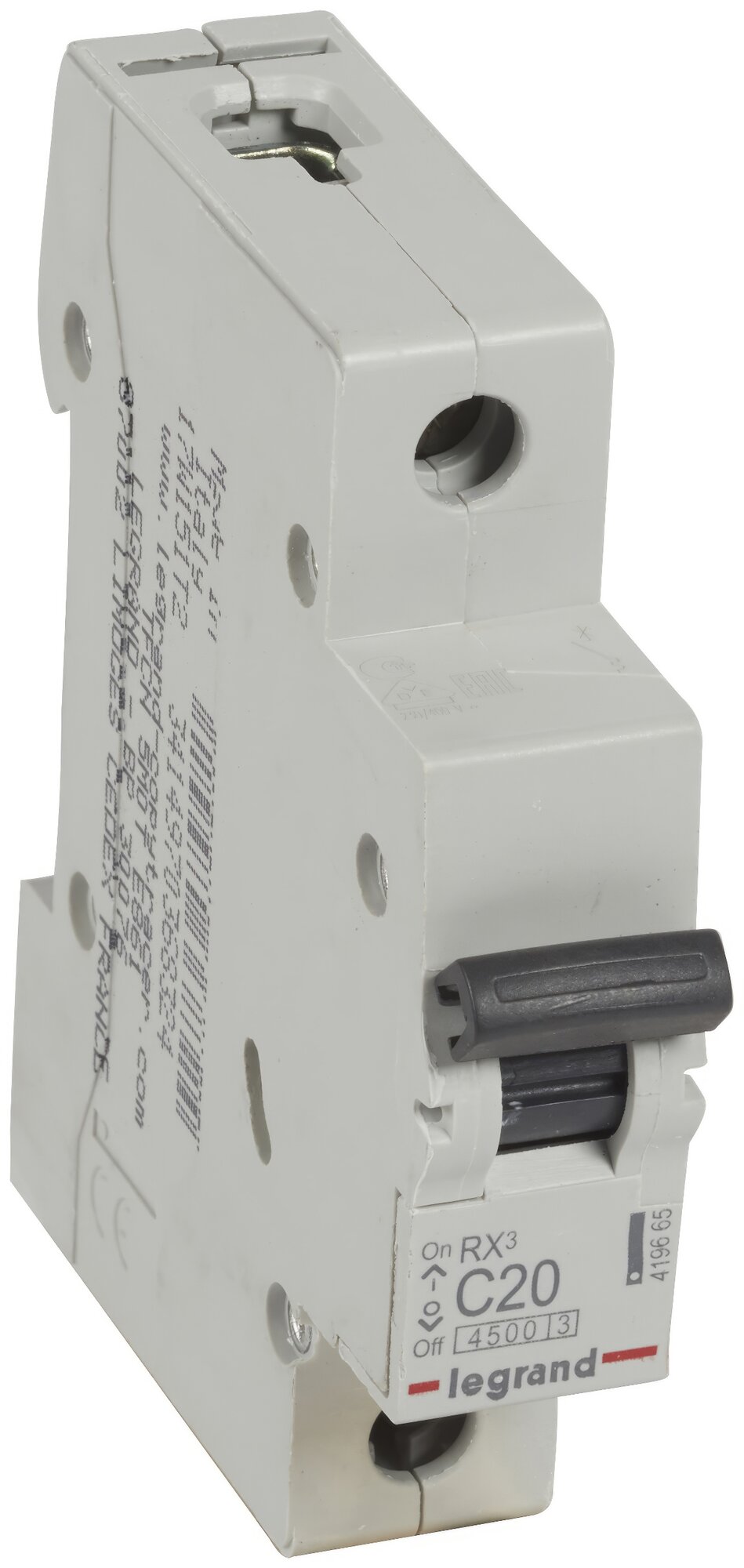 Автоматический выключатель Legrand RX3 1P C20 А 4.5 кА