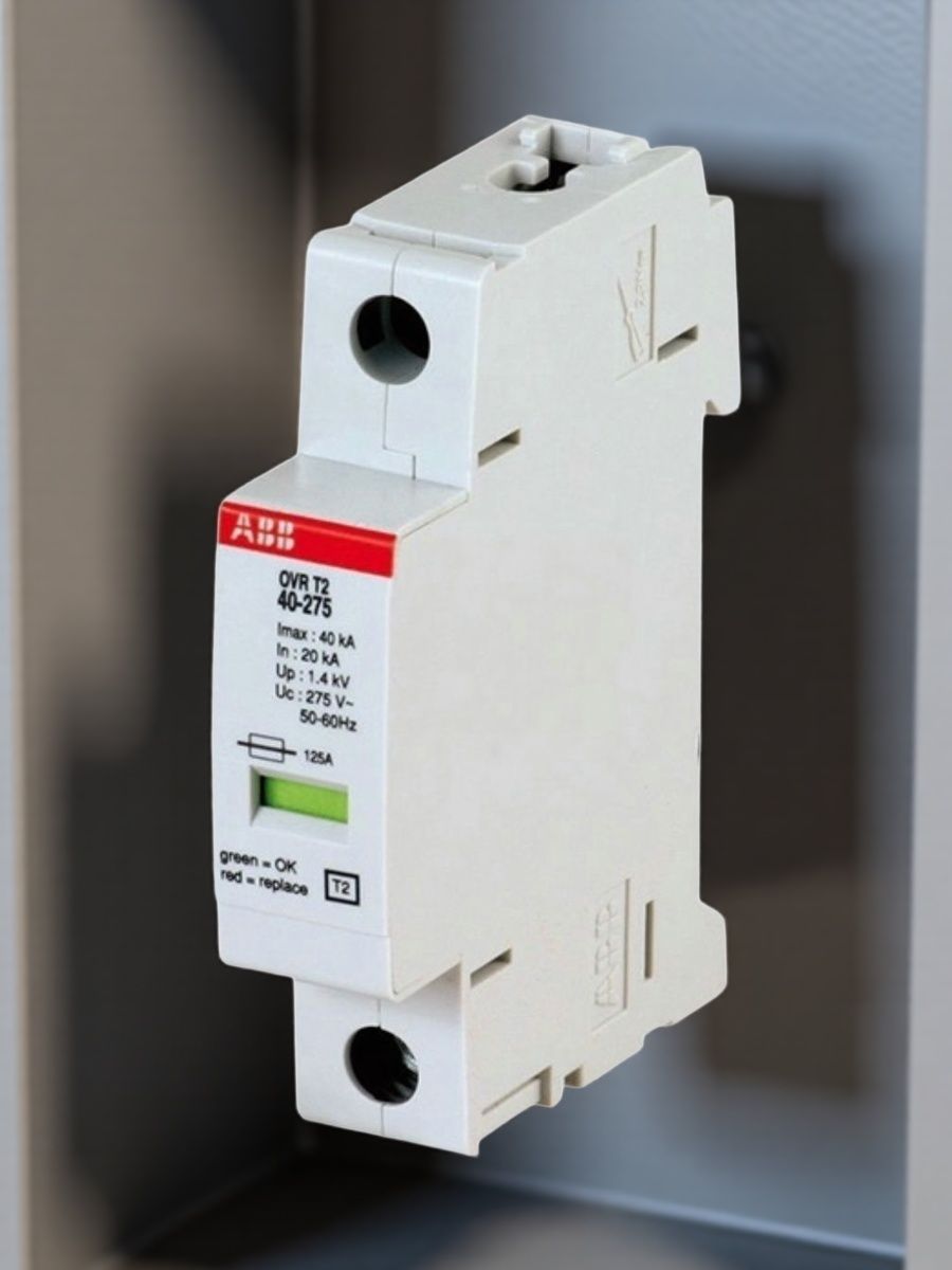 2CTB804201R0100 Ограничитель перенапряжения ABB OVR T2 40 275 1P, ТИП 2, 275V, 40kA