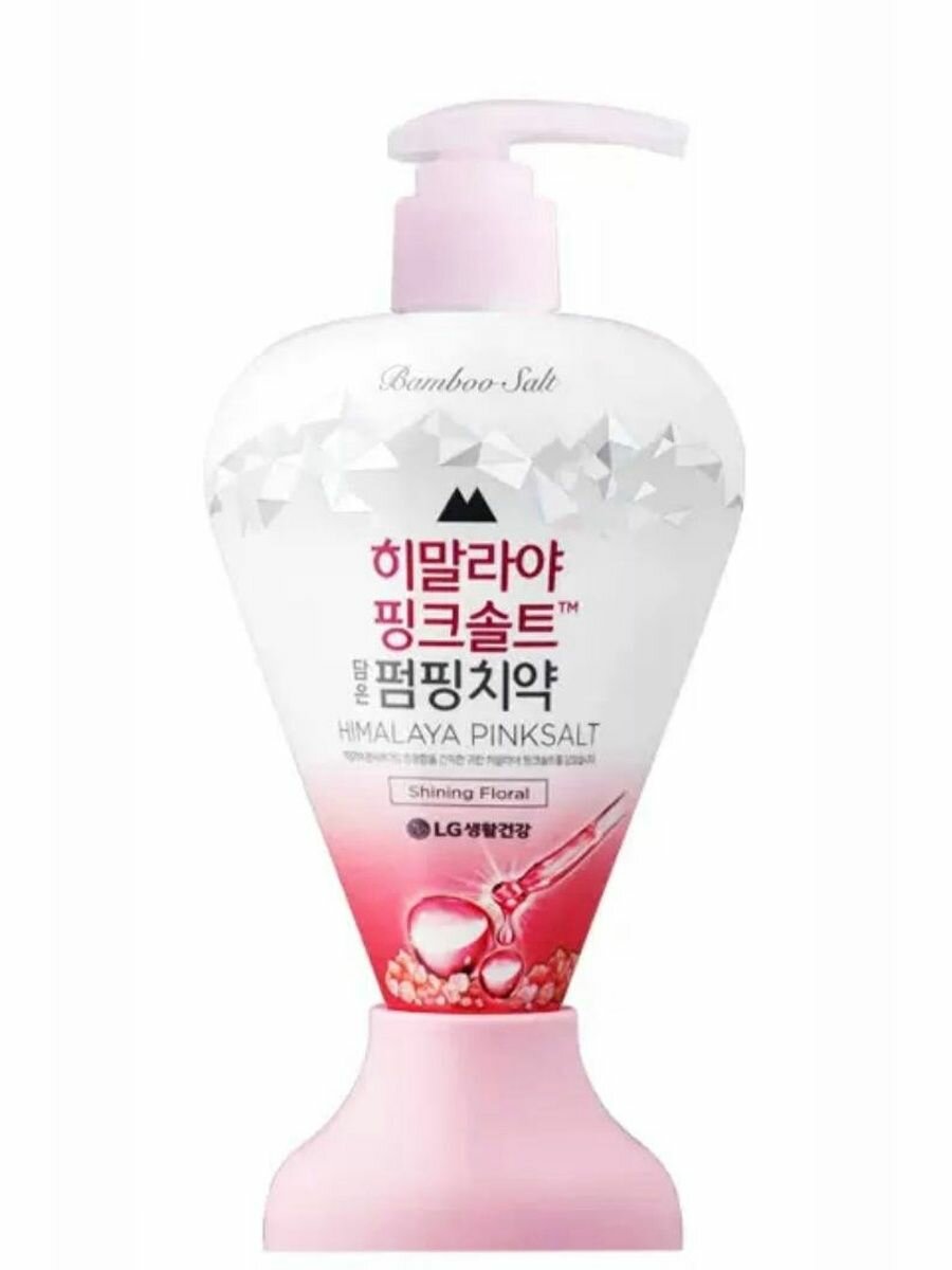 Зубная паста PERIOE с розовой гималайской солью Pumping Himalaya Pink Salt Shining Floral, 285 мл