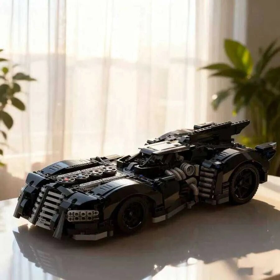 MOC Arkham Asylum Бэтмобиль строительные блоки 935 деталей, конструктор для детей 9-14 лет