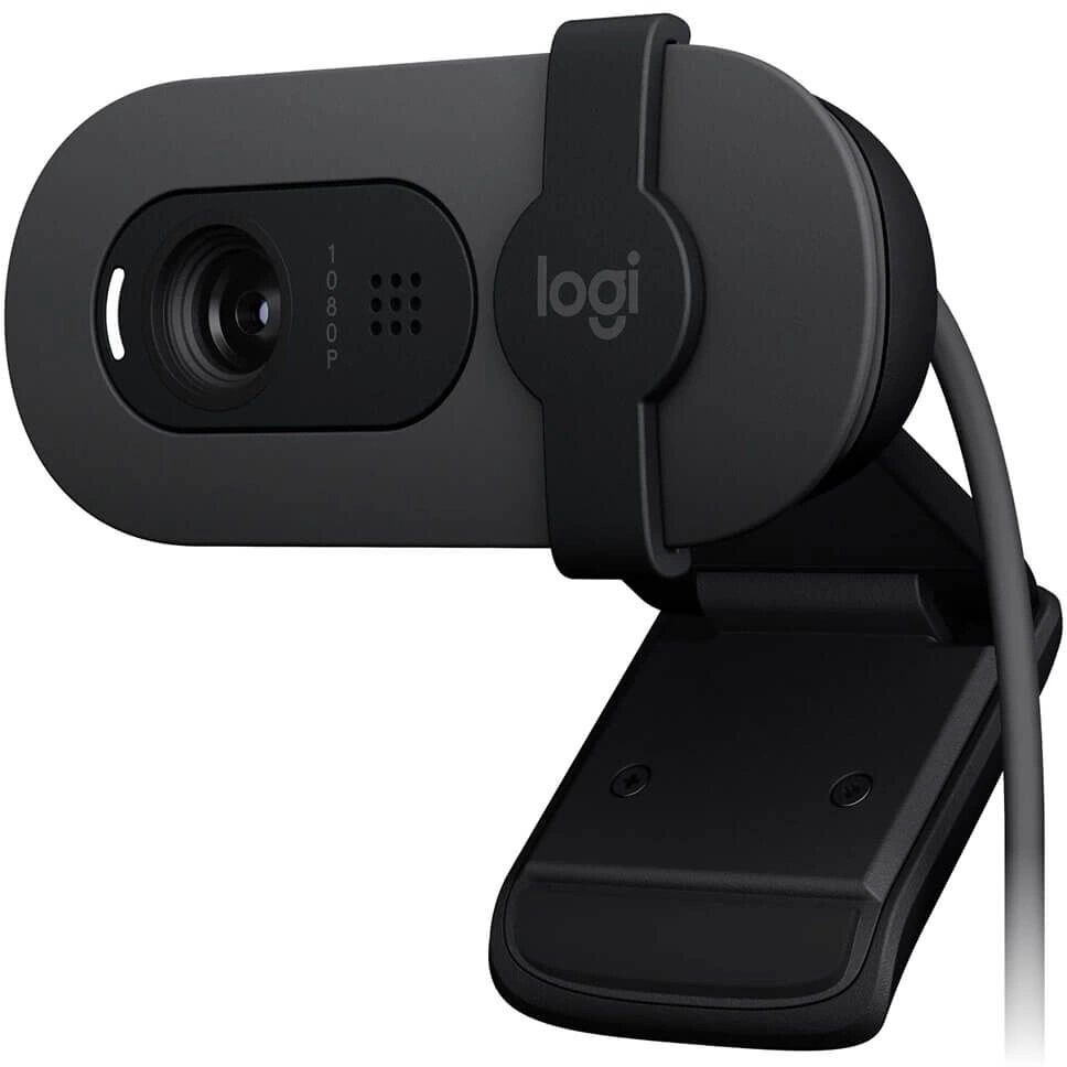 Камера Web Logitech Brio 95 графитовый 2Mpix (1920x1080) USB2.0 с микрофоном для ноутбука (960-00158
