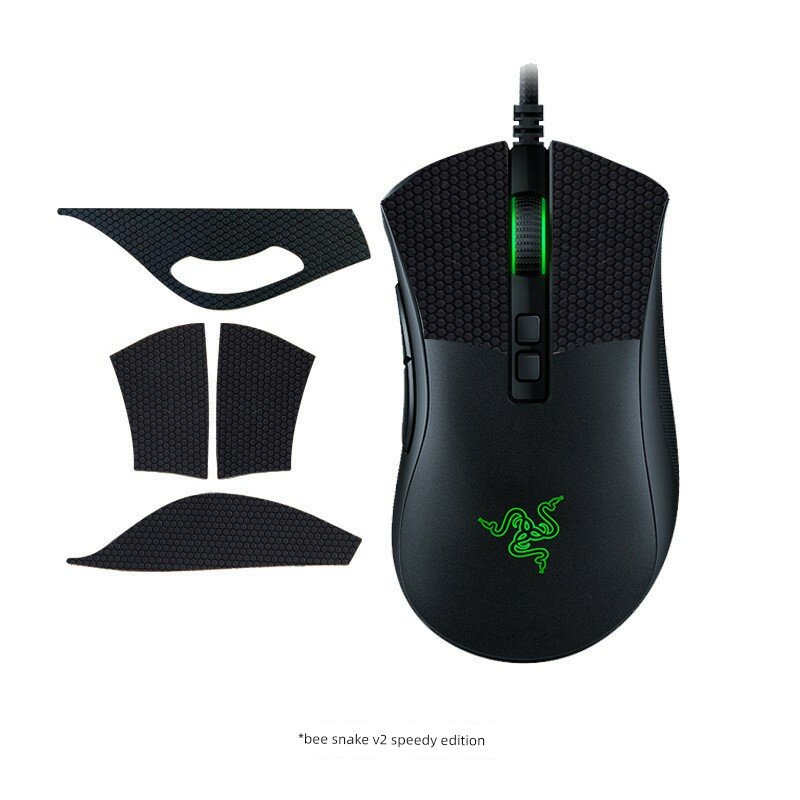 Противоскользящие наклейки Poison Viper v2pro подходят для боковых накладок мышей серии Razer Viper, а также для