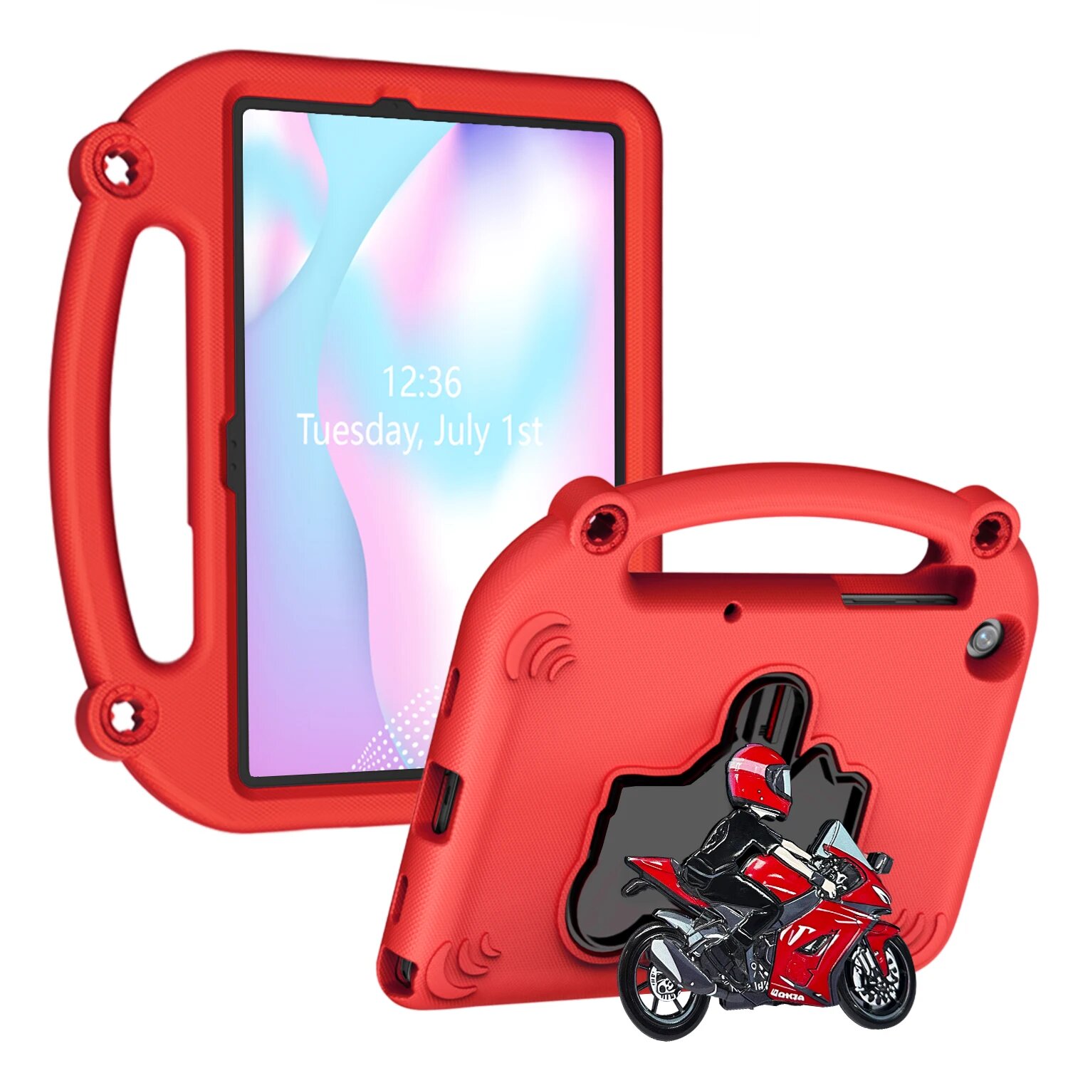 Детский чехол из ЭВА для Samsung Galaxy Tab A11 A9 Plus S11 S10 S5E 10.5 SM-T720 725, Красный, Red