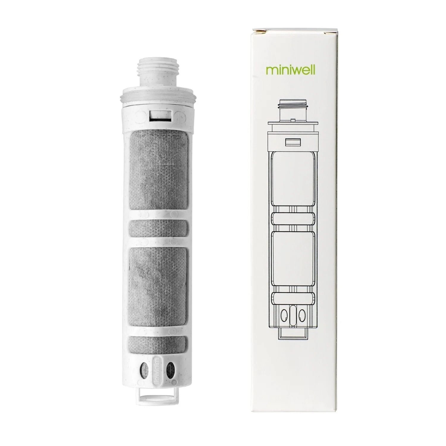 Сменный картридж для душевой лейки Miniwell L750, угольный