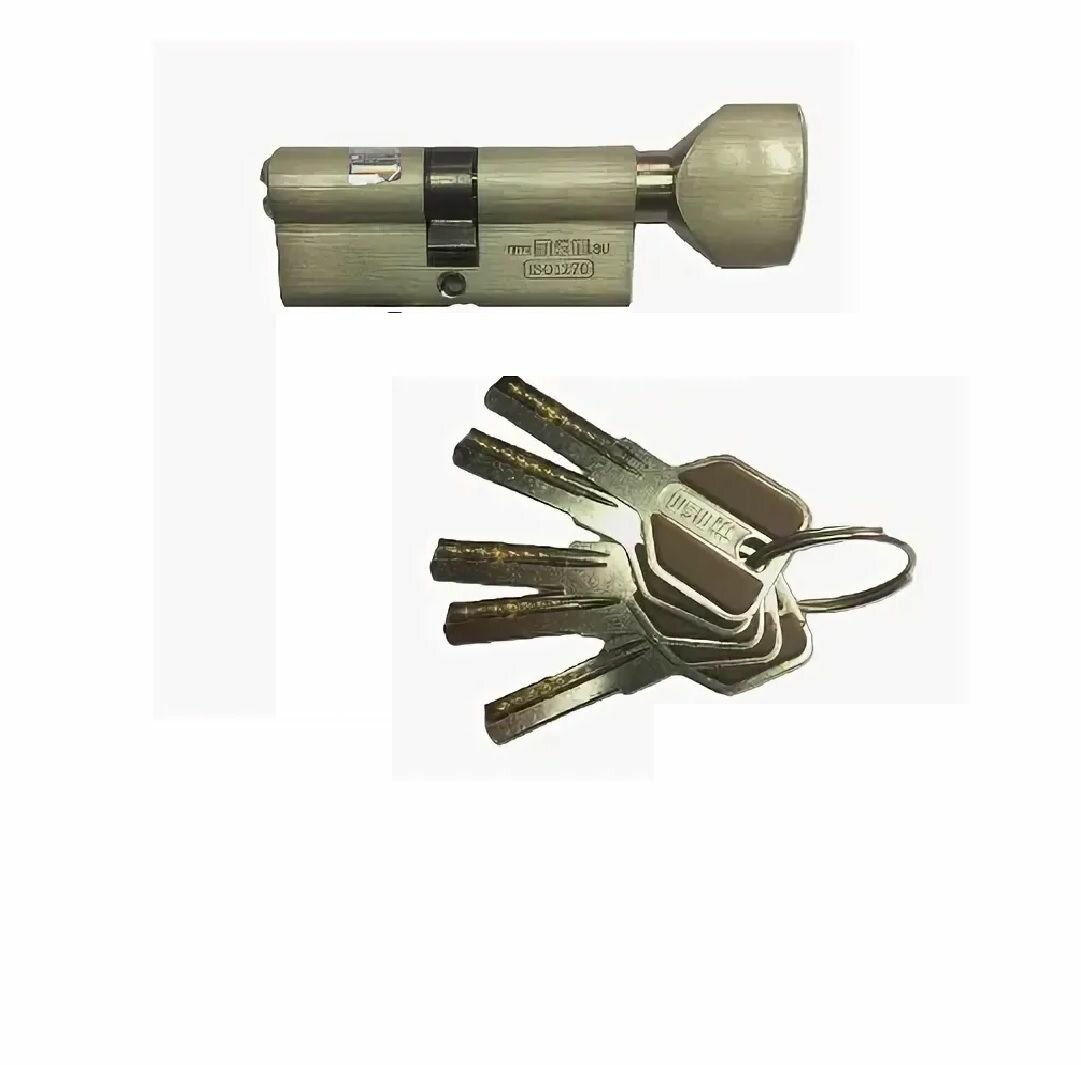 Цилиндровый механизм, латунь Перфорированный ключ-вертушка MSM CW 60 SN матовый никель