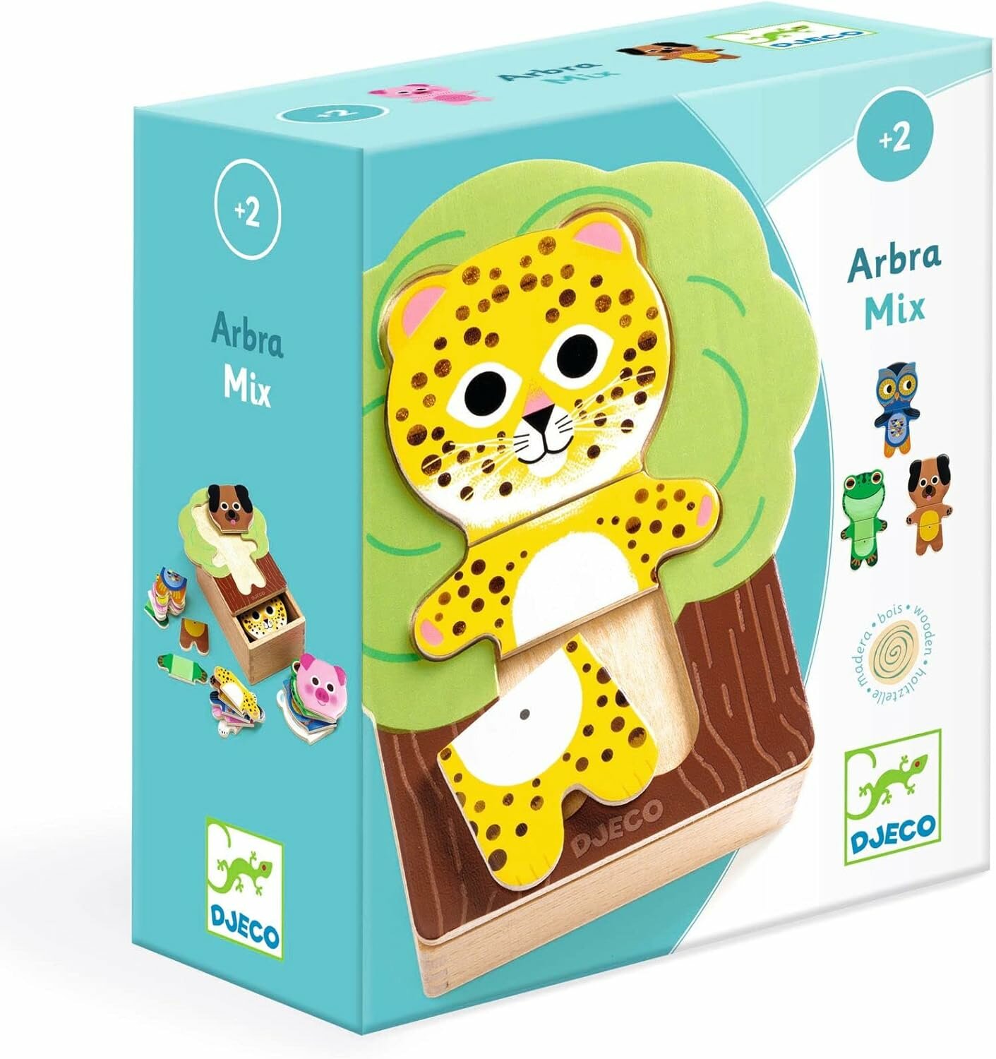 Пазл для детей Djeco - Деревянный пазл "Дерево с животными", 18 эл. - DJ01626