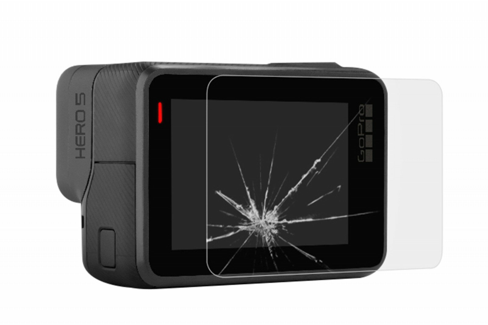 Защитное закалённое противоударное стекло MyPads для экшн-камер GoPro 5, 6, 7 с покрытием