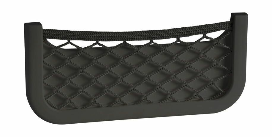 Накладной карман с сеткой 250x115x30 мм, черный