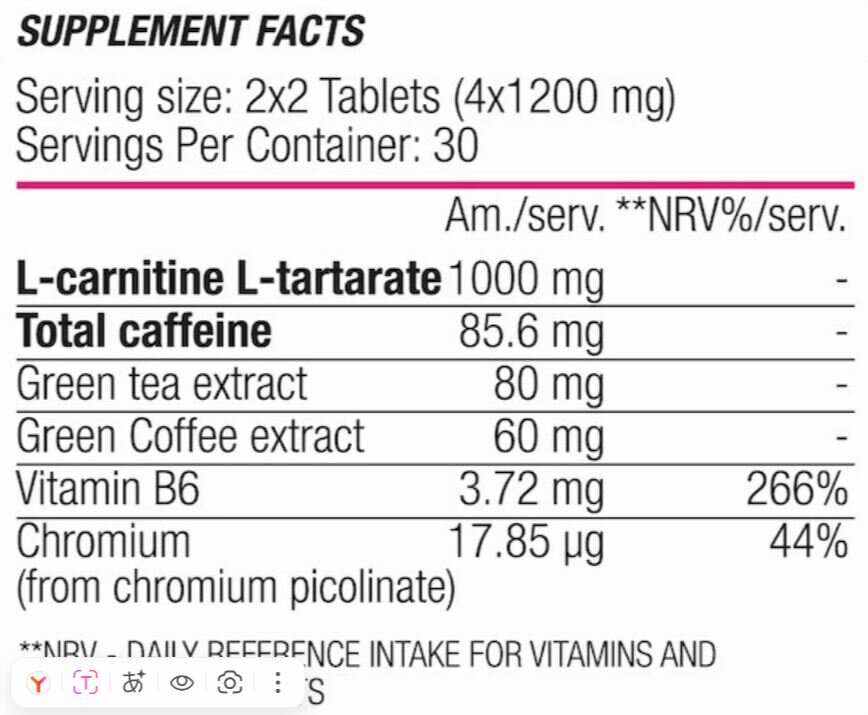 Fat Burner 120 tab BS — фото 1