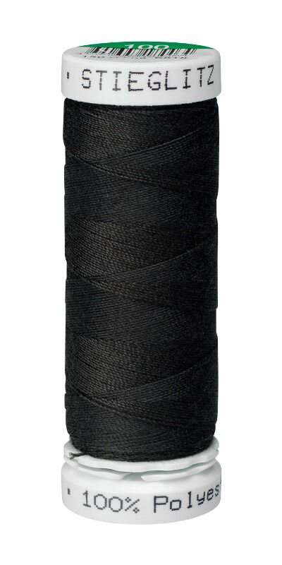 Нитки швейные Stieglitz50 70м, черный (6818)