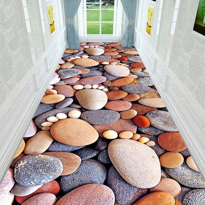 Разрезаемый коврик для прихожей, противоскользящий коврик для коридора и лестницы в европейском стиле, ковровое покрытие для коридоров и гостиных в отелях.