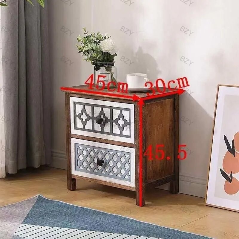 Комод деревянный с 4 ящиками 30х45x45.5 см для гостиной в современном стиле