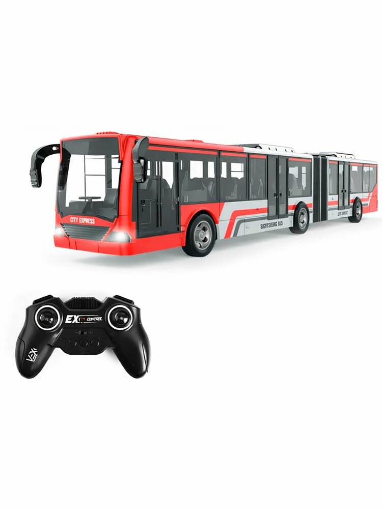 Радиоуправляемый автобус с гармошкой (красный) Huang Bo - 666-676NA-RED