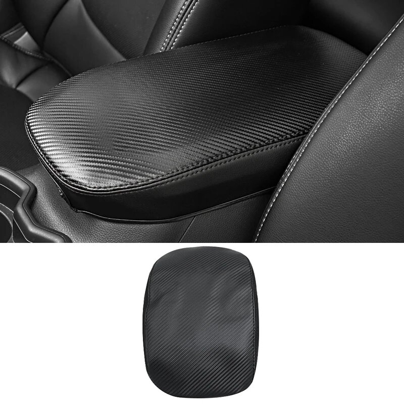 Автомобильный подлокотник, защитный чехол для центральной консоли, подлокотник, коврик Carbon Fiber