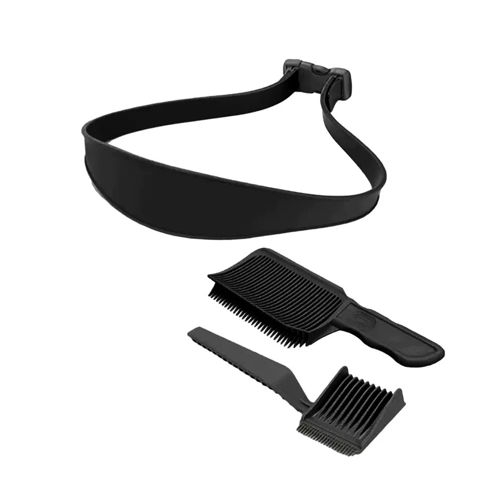 Набор парикмахерских гребней для фейд-стрижки 3 или 4 шт, силиконовый шаблон для шеи, изогнутый гребень для плавного перехода длины волос
