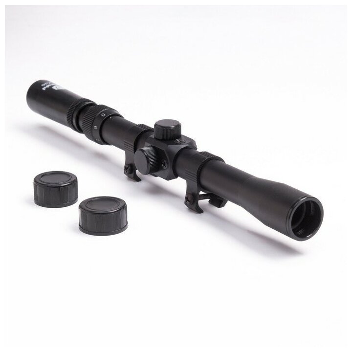 Прицел оптический , 3-7x, диаметр объектива 20мм, черный, металл