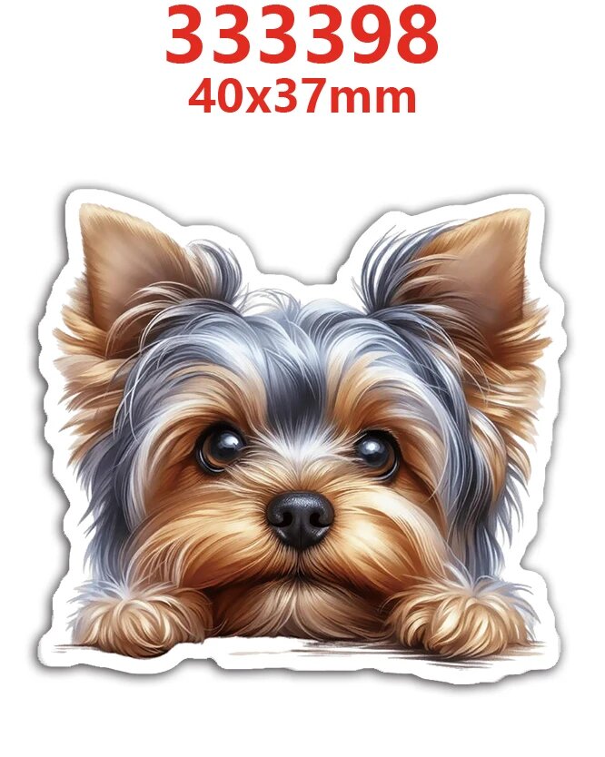 Стикер Yorkie, 40x37 мм, PR333398