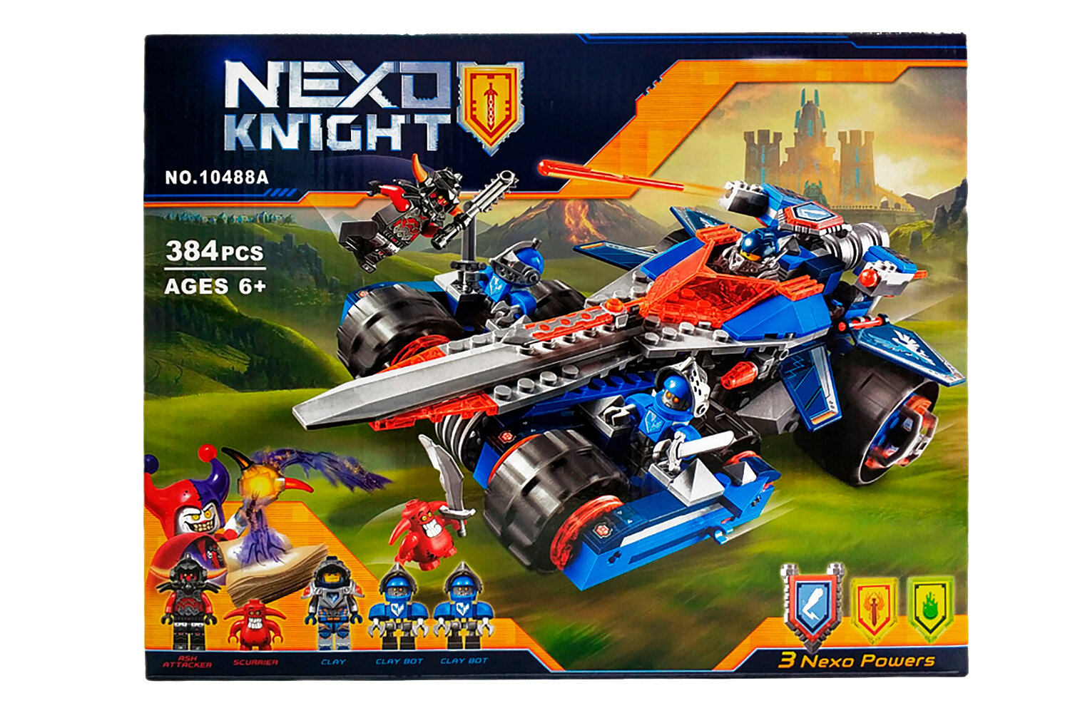Конструктор BELA Nexo Knight "Устрашающий разрушитель Клея" 10488, 445 деталей