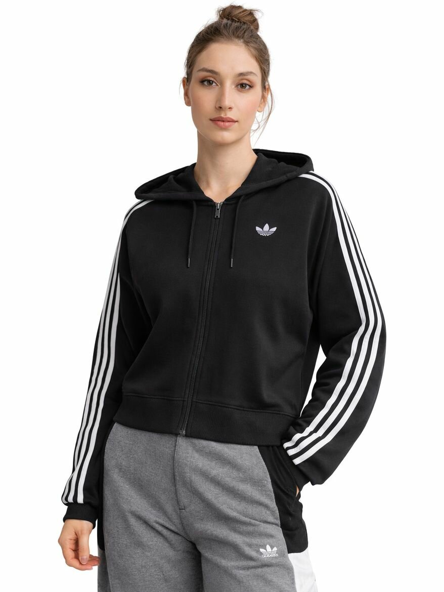 Толстовка спортивная 3-Stripes Full-Zip Hoodie W