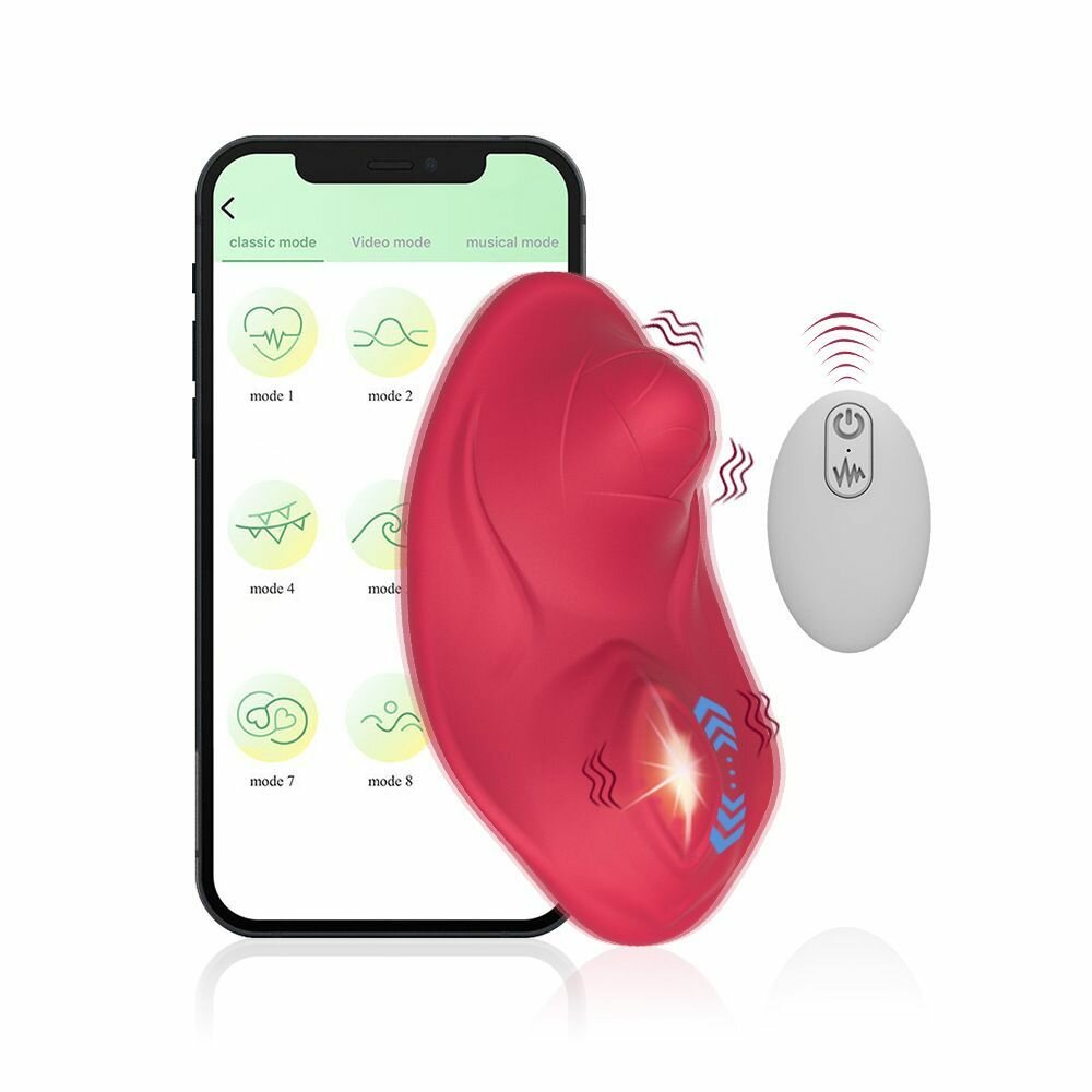 Вибратор, с пультом управления with APP, виброяйцо, 9 режимов работы, Satisfier sexy 18+