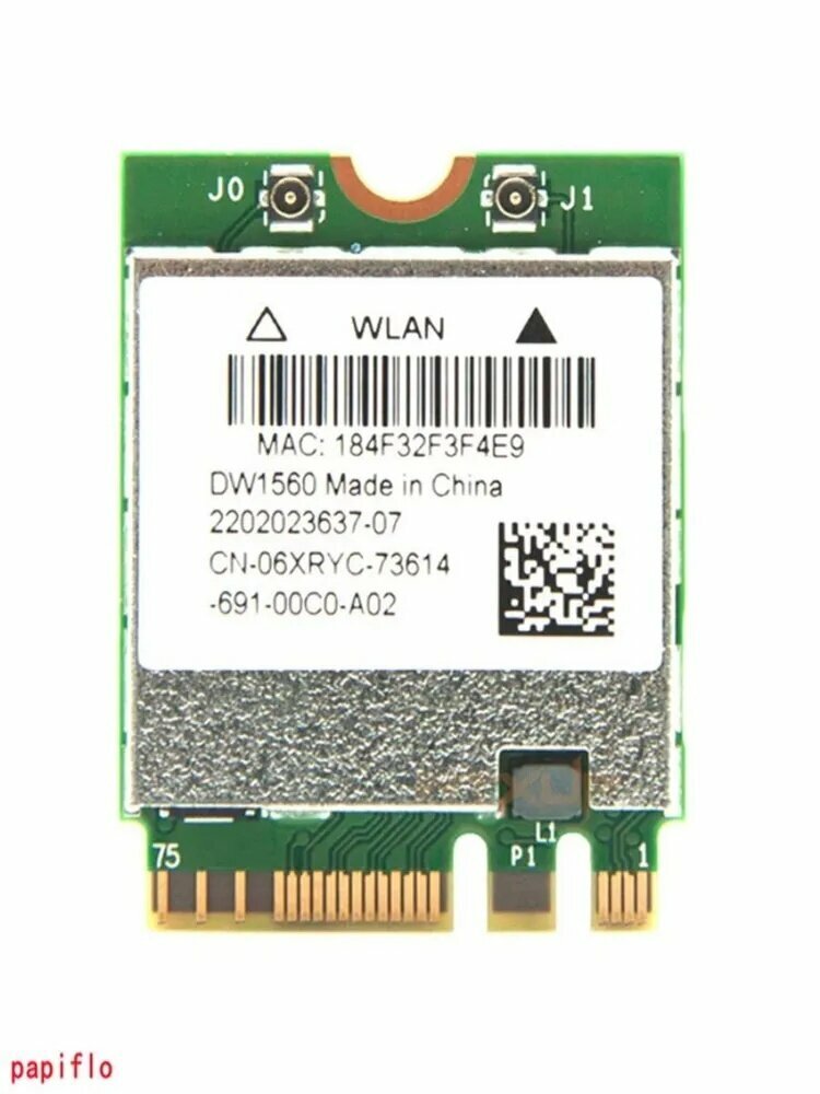 BCM94352Z DW1560 M.2 Wi-Fi адаптер Беспроводная 1200 Мбит/с 802.11Ac 2,4 ГГц/5G Bluetooth 4,0 NGFF карта совместим с OS