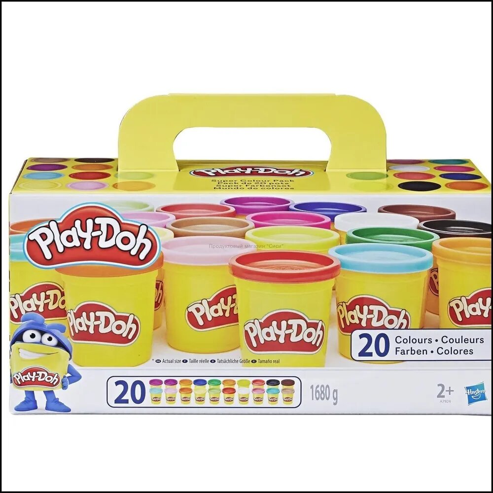 Эксклюзивный пластилин PlayDoh, 20 цветов A7924EUC