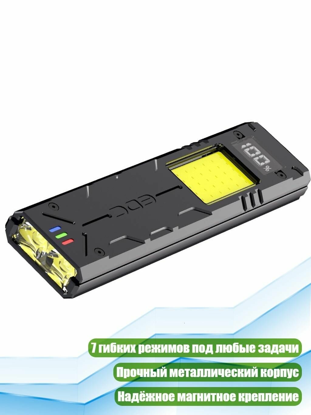 Металлический фонарь 1000 лм