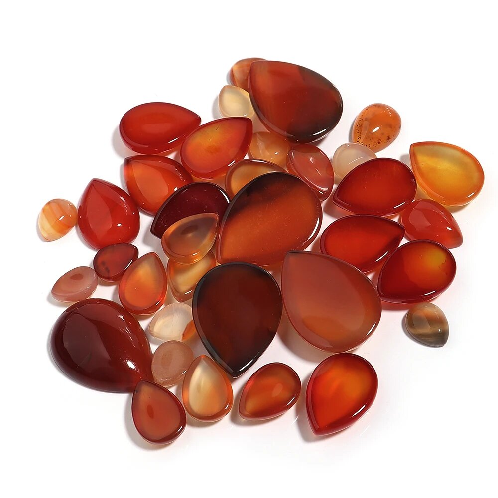 LOULEUR Кабошон из натурального камня WaterDrop для изготовления ювелирных изделий, тигровый глаз, аметист, лазурит, агатовый камень, бусины для ручной работы