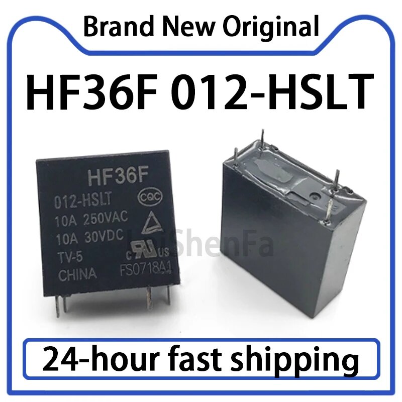 2 шт. реле HF36F 012-HSLT 4-контактные 10А