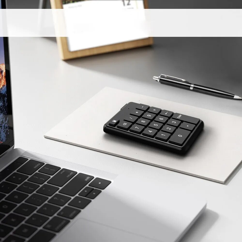 Беспроводная Bluetooth-совместимая цифровая клавиатура для ноутбука, 19 клавиш, английская раскладка