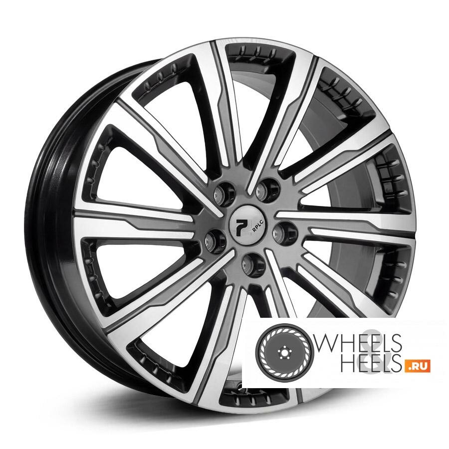 Диск автомобильный литой RPLC Chg3 19x7 5x114.3 et34.5 dia60.1 Антрацитовый с полированной лицевой поверхностью