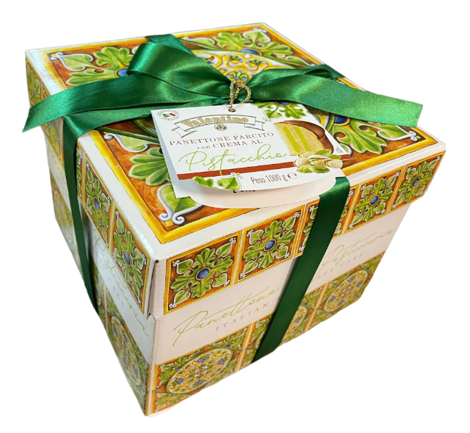 Valentino Кулич с Фисташковым Кремом 1000г Подарочная упаковка