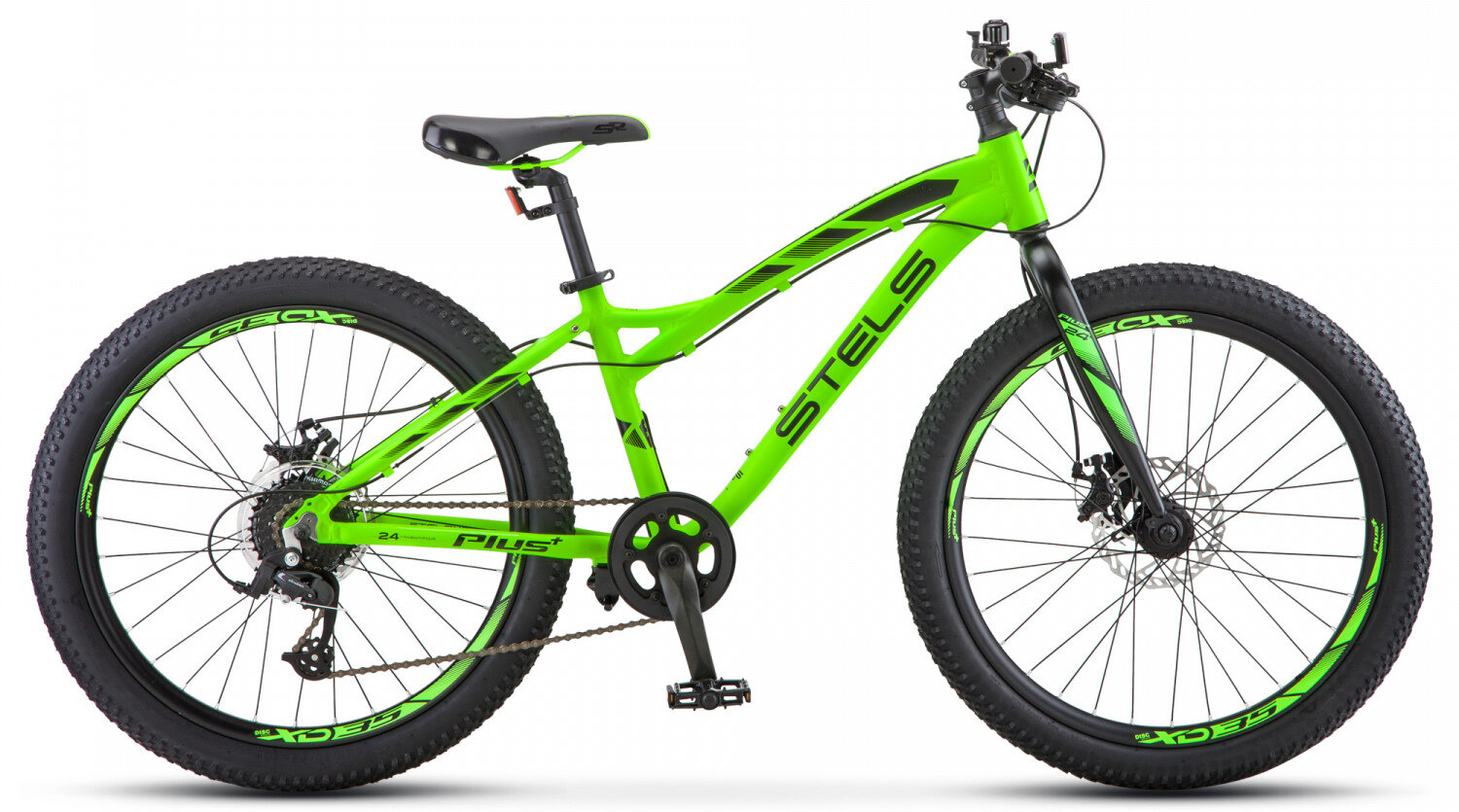 Подростковый велосипед Stels Adrenalin 24 MD (2026) 13.5" Салатовый (135-150 см)
