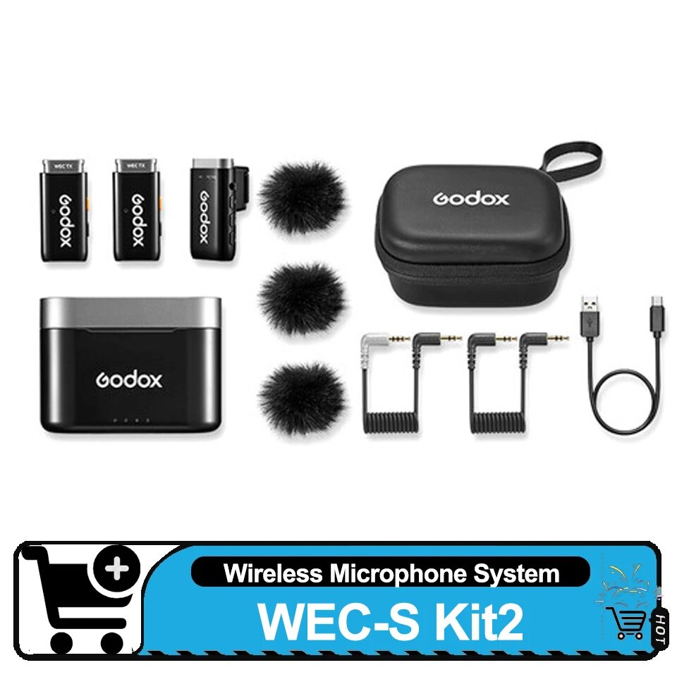Godox WEC-S KIT2 беспроводной микрофонный комплект
