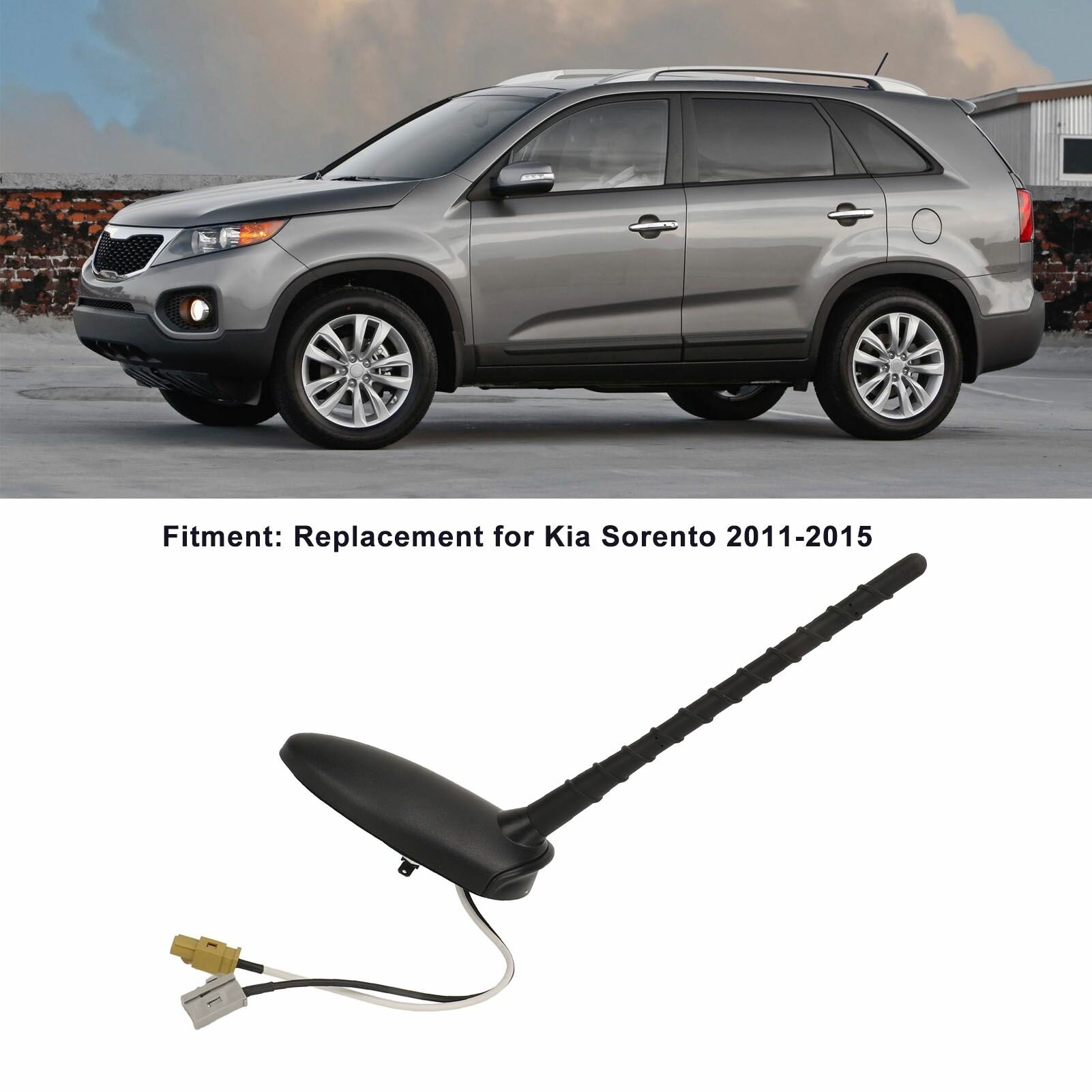 Антенна на крышу Kia Sorento 2011-2015 — база с антенной и основанием OEM 96210 1U000 962101U000, замена оригинала