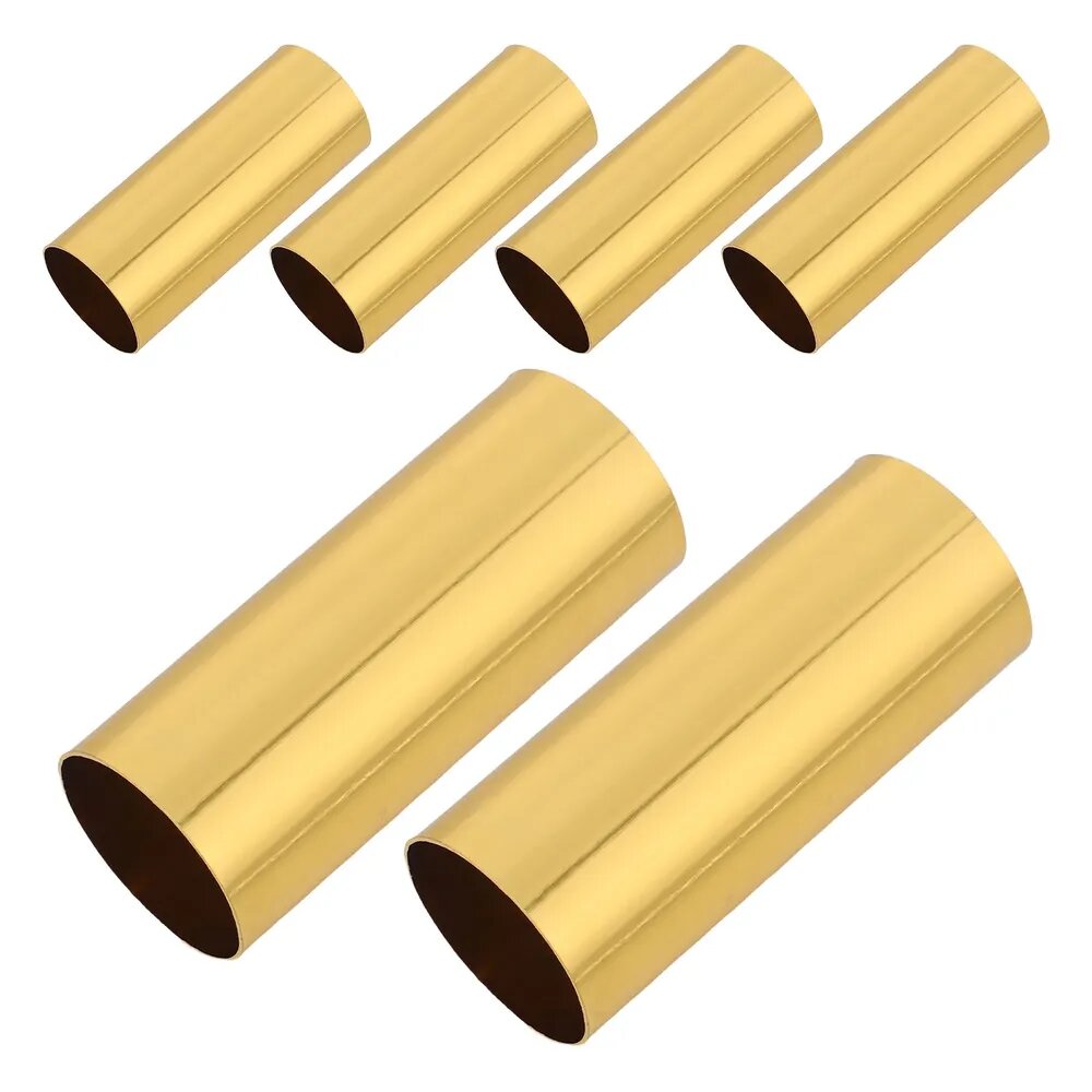Золотистые металлические накладки на ламповые патроны е14, комплект из 6 шт, для канделябров