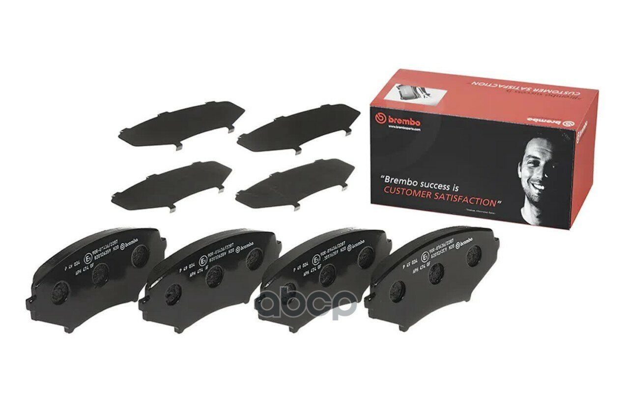 P49034 GDB3356=1080 01 [F1YA3323ZA] ! колодки дисковые п Mazda RX8 2.6 03> Brembo арт. P49034
